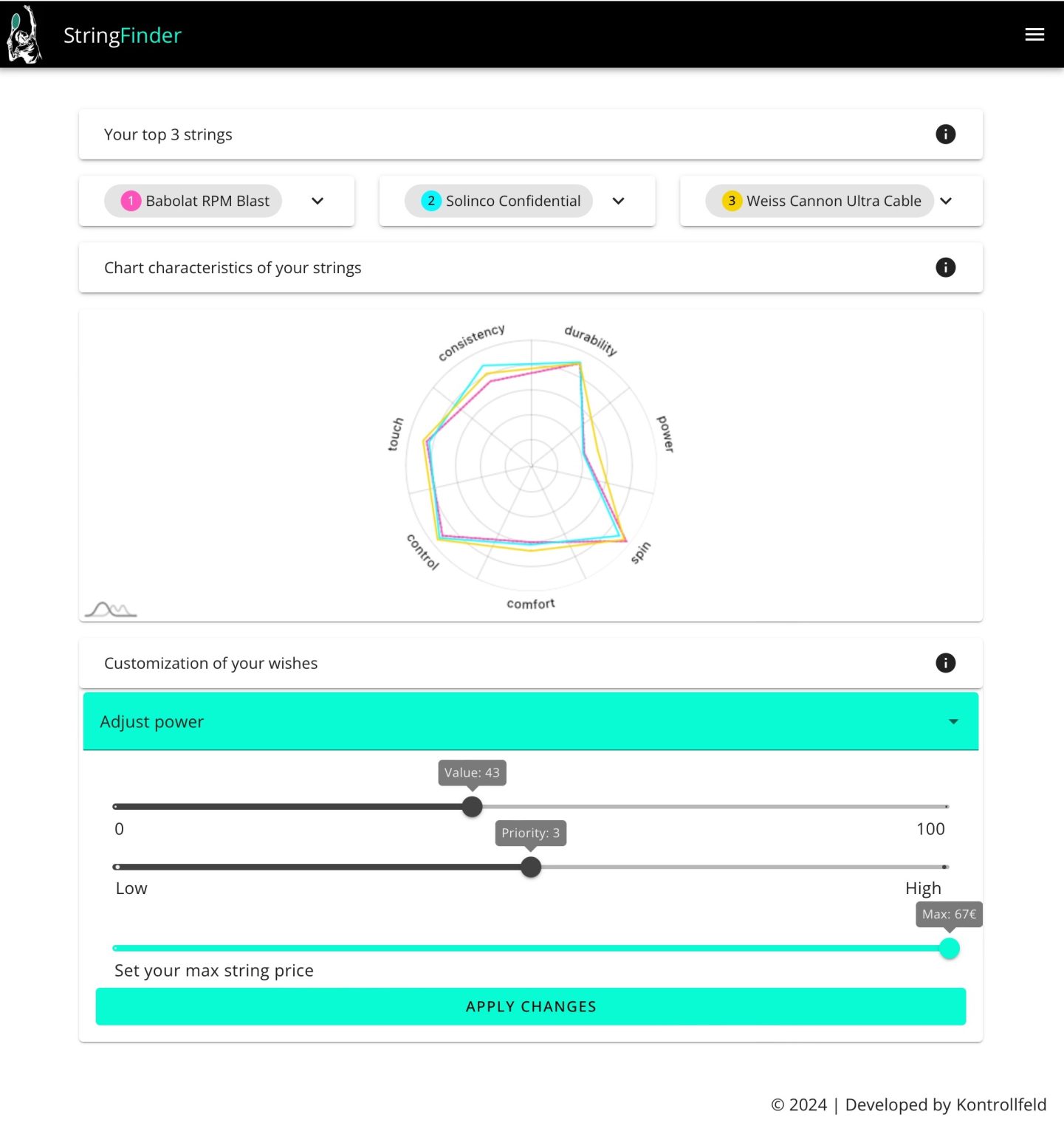 Stringfinder - String Zone