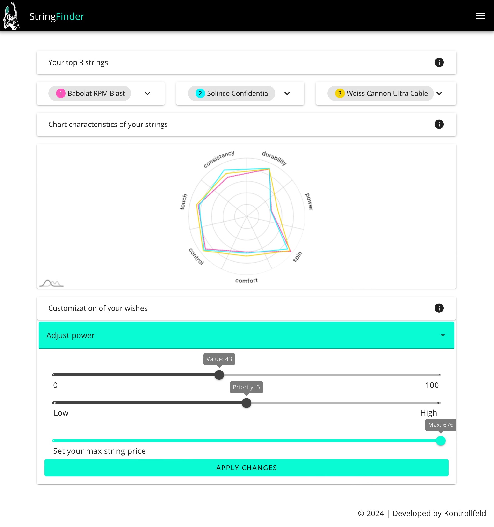 Stringfinder - String Zone