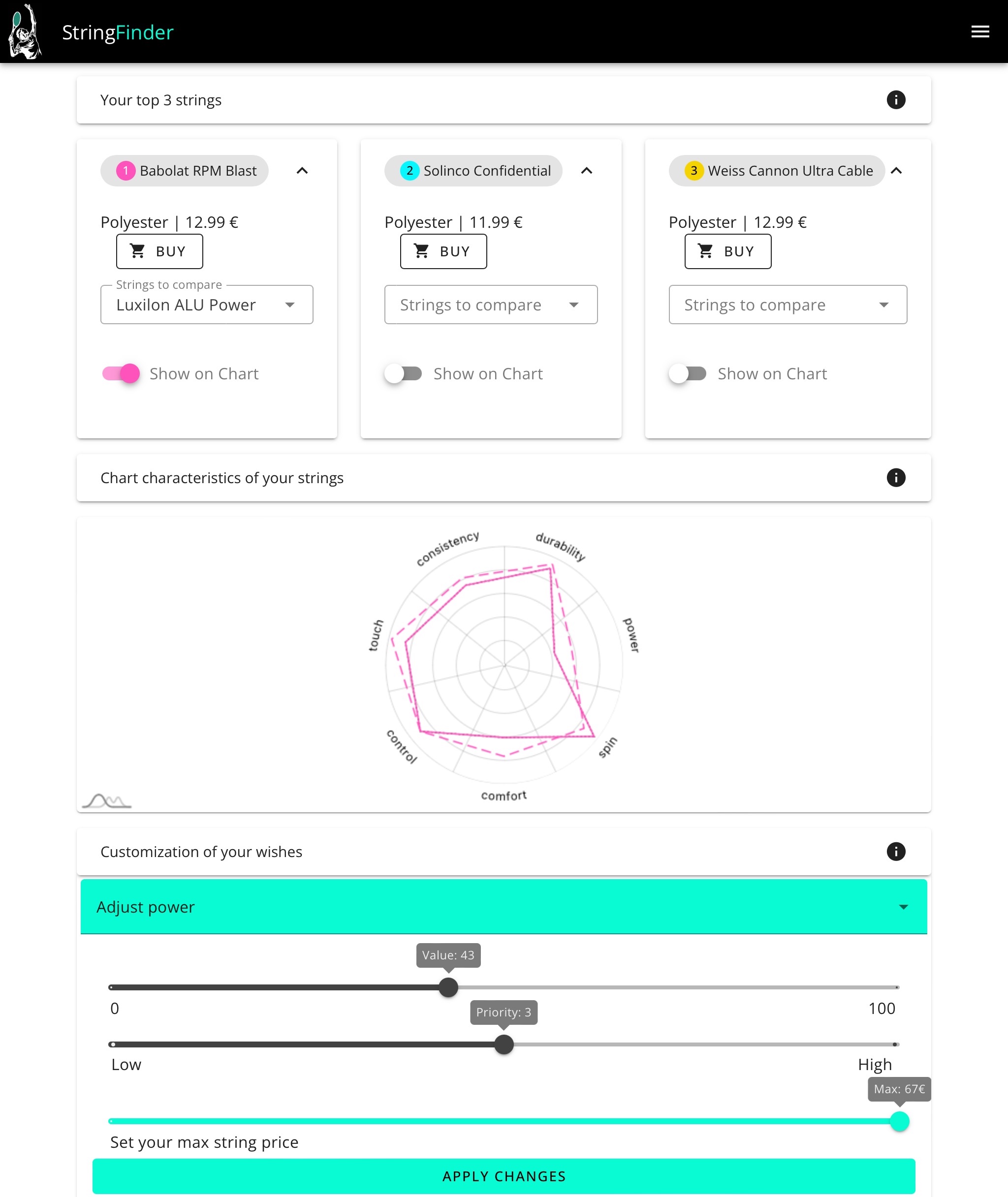 Stringfinder - String Zone